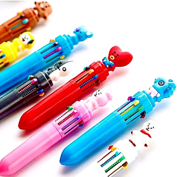 Bts | Office | Bt2 Bts Retractable Ballpoint 1 Pen 1 In 1 Multicolored ...